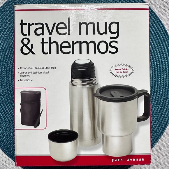 Kitchen | New Travel Mug And Thermos And Travel Case | Poshmark